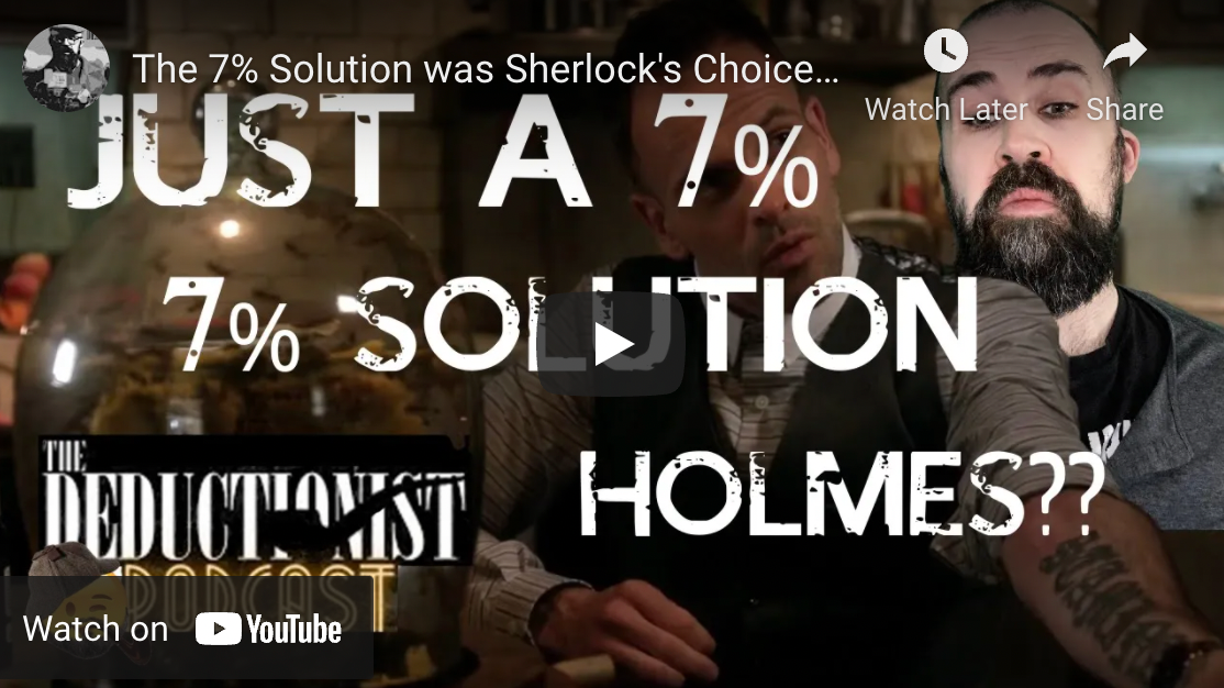 The 7% Solution was Sherlock's Choice | What Is Your Choice ...